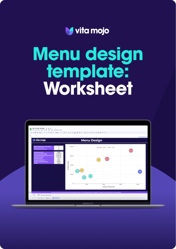 Menu Design made easy: free worksheet to analyse your menu